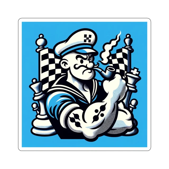 Kira Sticker With Sticker The Chess Sailor Man Pop Art Retro Style ...