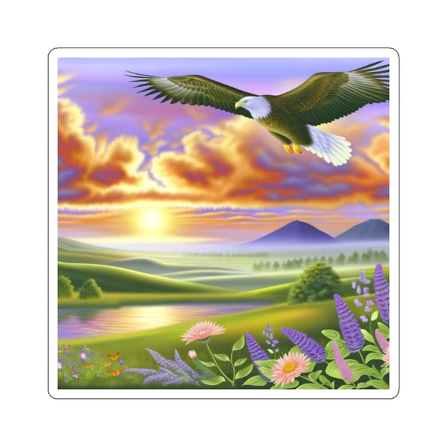 Kira Sticker With Sticker Christian Eagle Isaiah 40:31 Sunrise Renew ...