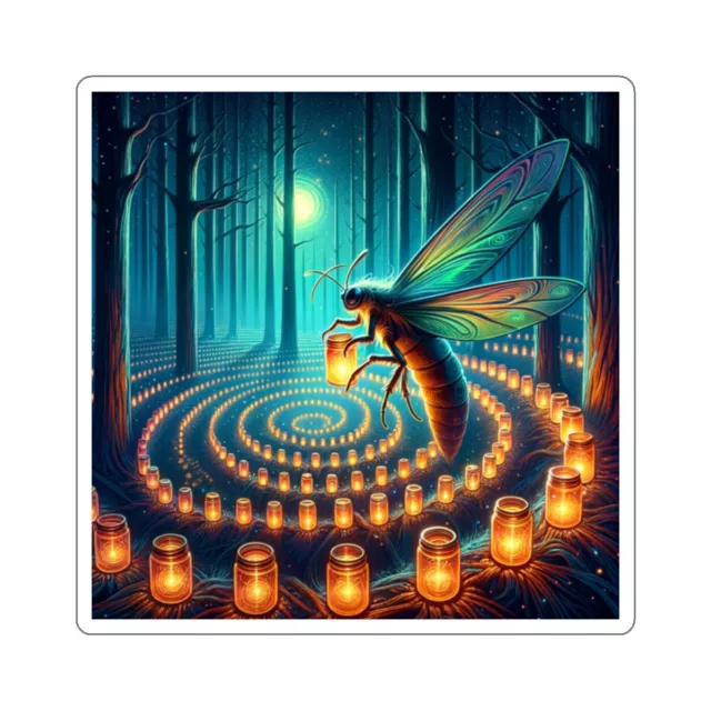 Kira Sticker With Sticker Enchanted Luminescent Realism Firefly ...