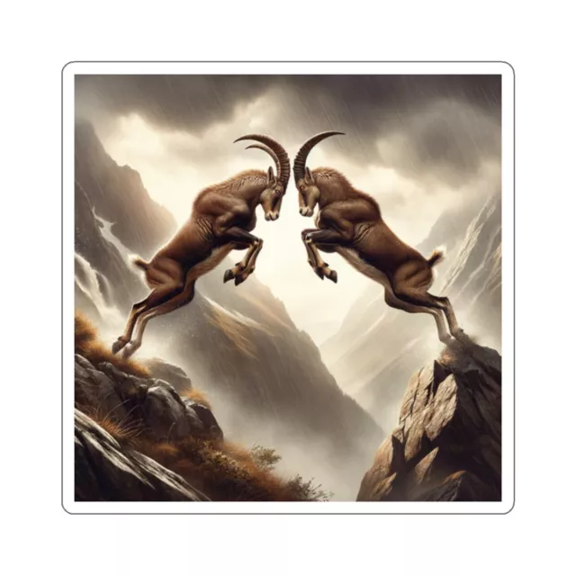 Kira Sticker With Sticker Epic Battle Mountain Goats Illustration ...