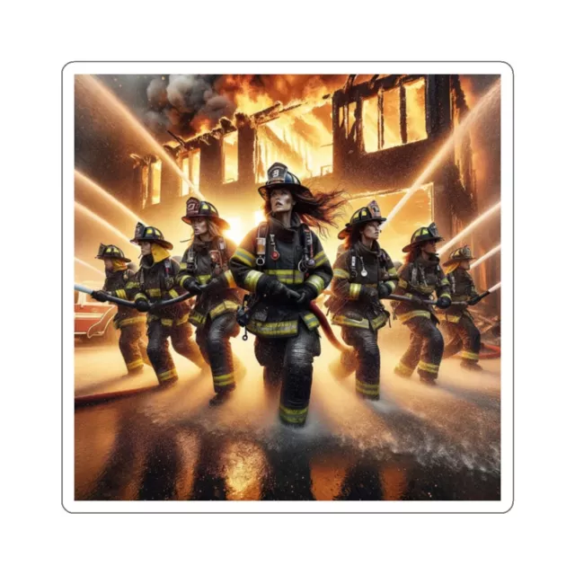 Kira Sticker With Sticker Female Firefighters Fireman Skirts Action ...