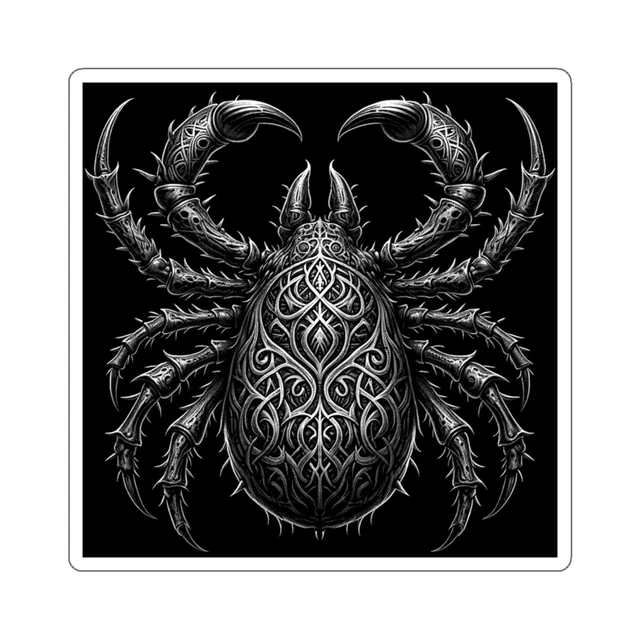 Kira Sticker With Sticker Gothic Horror Tick Artwork Creepy Insect Bug ...