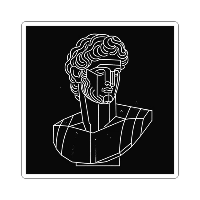 Kira Sticker With Sticker Greek Statue Line Drawing Abstract Roman ...
