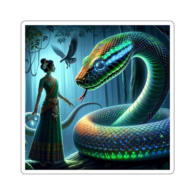 Kira Sticker With Sticker Luminous Venomous Viper Sensual Danger ...