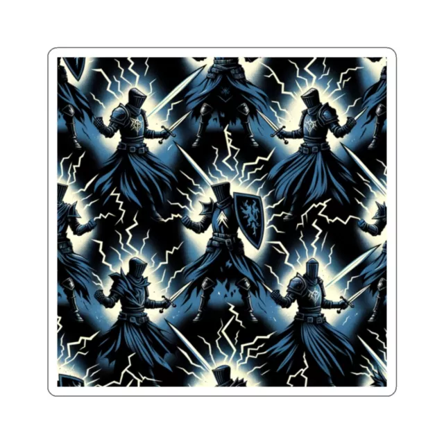 Kira Sticker With Sticker Medieval Knights Cocoa Lightning Silver Retro ...