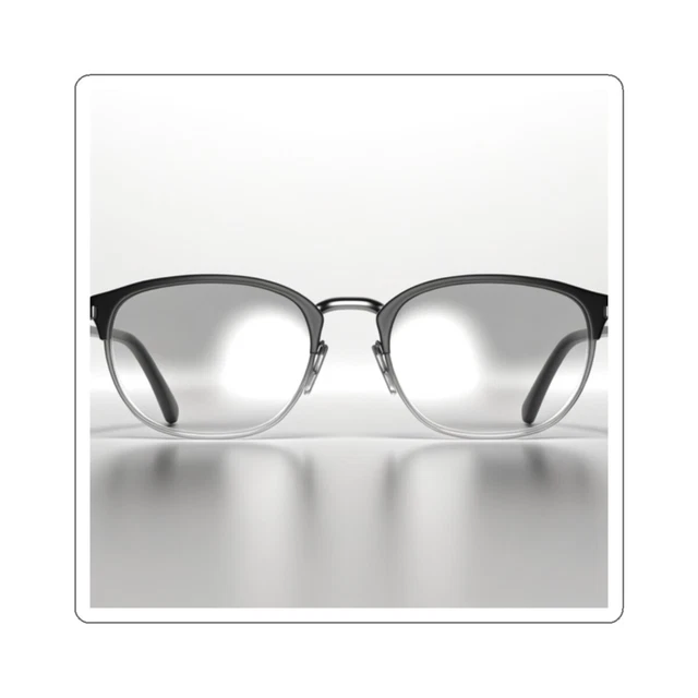 Kira Sticker With Sticker Minimalist Glasses Design Monochrome Art ...
