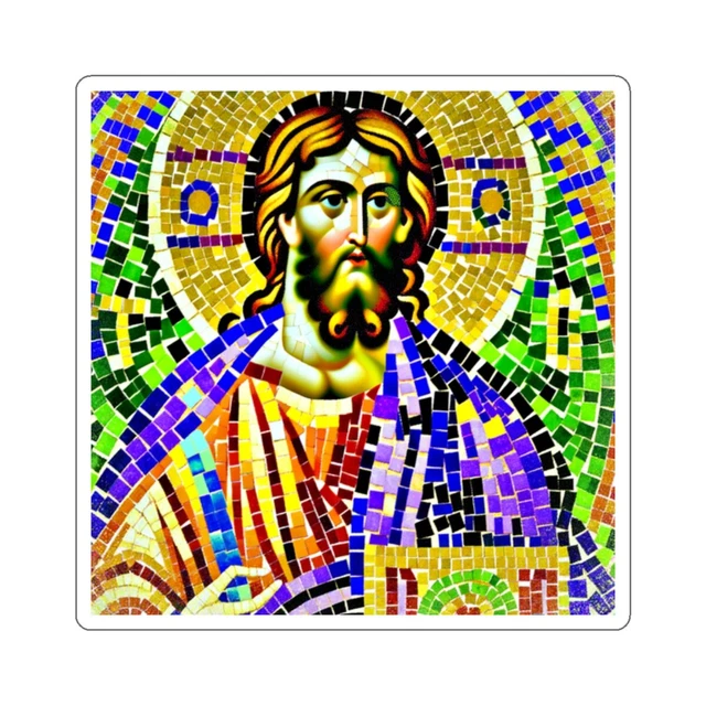 Kira Sticker With Sticker Mosaic Art Christian Jesus Christ Bible ...