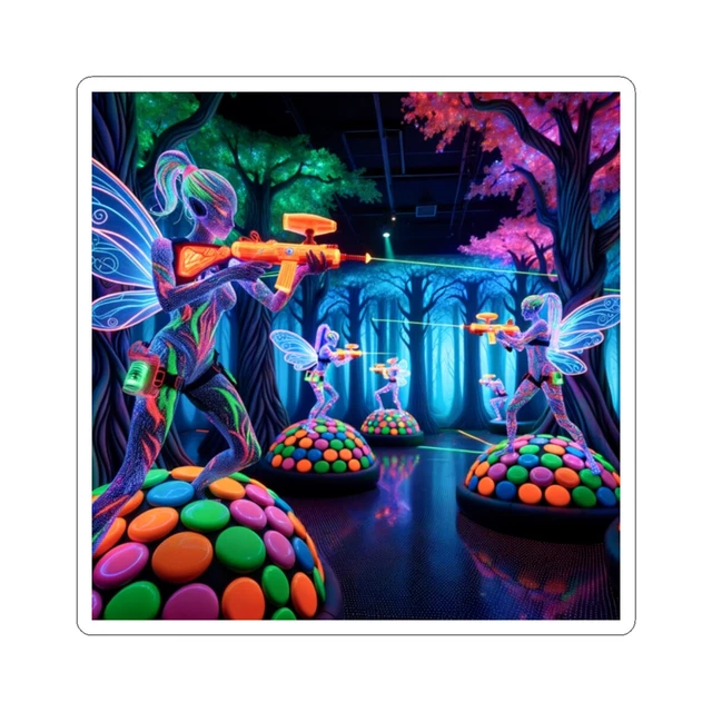 Kira Sticker With Sticker Neon Nymph Laser Tag Arena- Design Preview ...