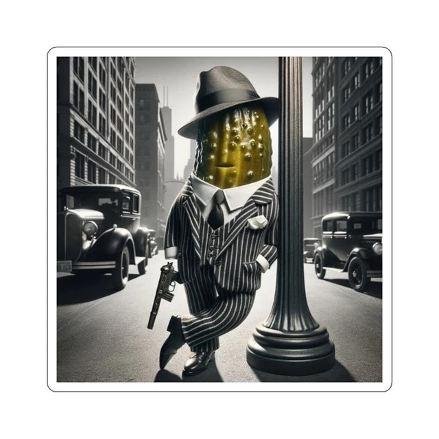 Kira Sticker With Sticker Pickle Gangster Artwork Vintage 1920S Style ...