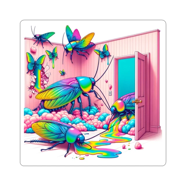 Kira Sticker With Sticker Rainbow Roach Infestation- Design Preview ...
