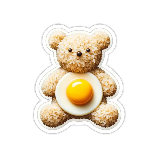 Kira Sticker With Sticker Random Gag Gift Teddy Bear Rice Egg Food ...