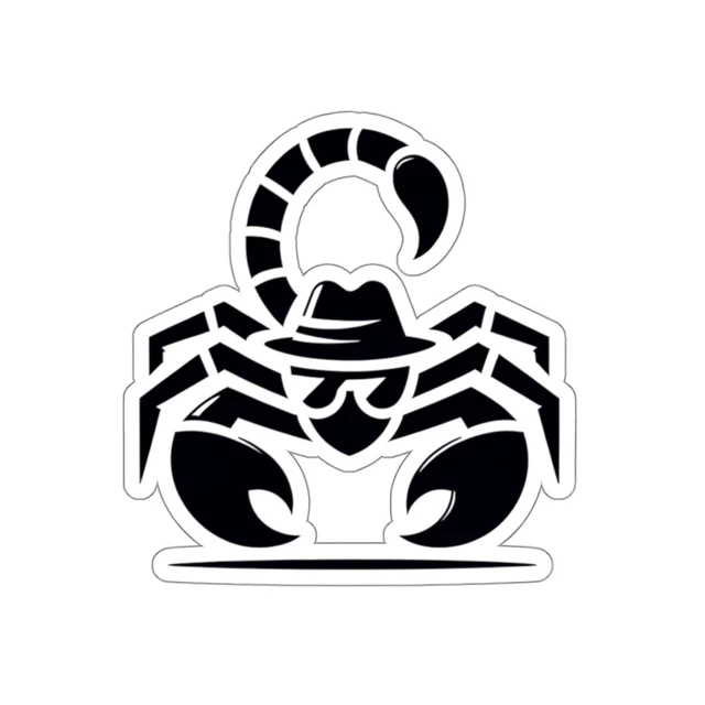 Kira Sticker With Sticker Scorpion Logo Hat Arachnid Wearing Sunglasses ...