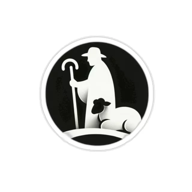 Kira Sticker With Sticker Shepherd Sheep Christian Artwork Jesus Bible ...
