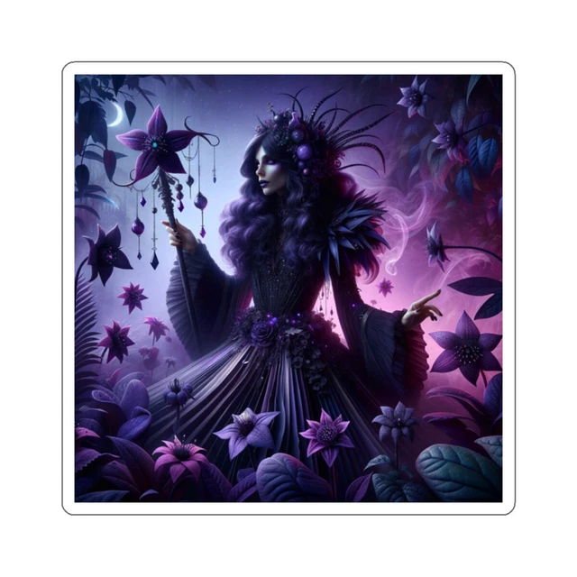 Kira Sticker With Sticker Sinister Nightshade Sorceress Dark Art ...