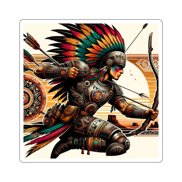 Kira Sticker With Sticker Southwestern Warrior Character Illustration ...