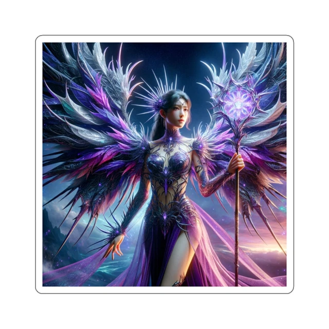 Kira Sticker With Sticker Thorned Seraph Hyper-Realistic Artwork ...