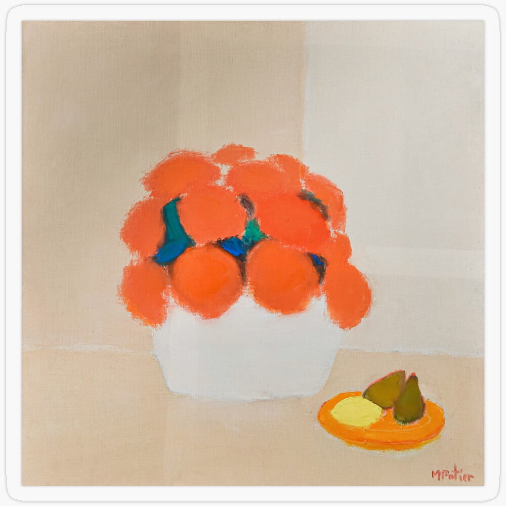 Kira Sticker Still Life With Flowers And Fruits Oil On Canvas - Maurice ...