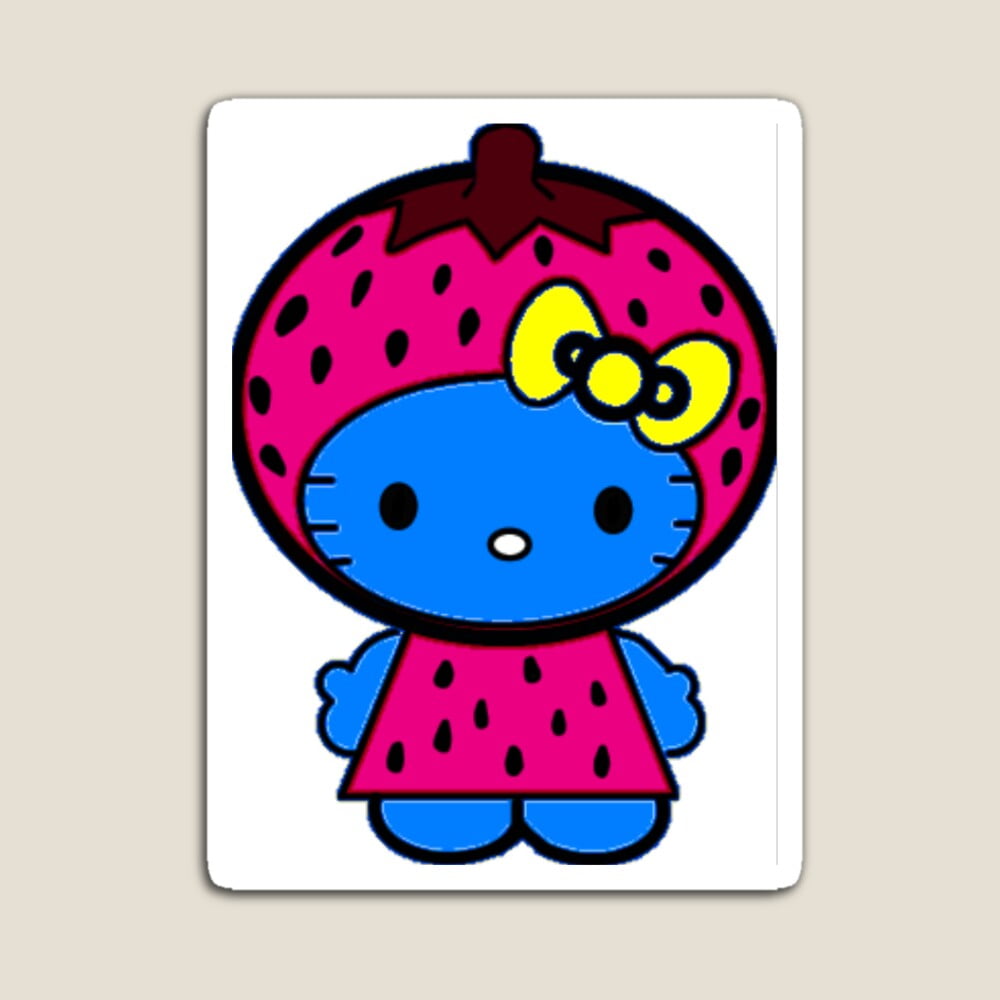 Kira Sticker With Strawberry Cat Kitty (But Different Colors ...
