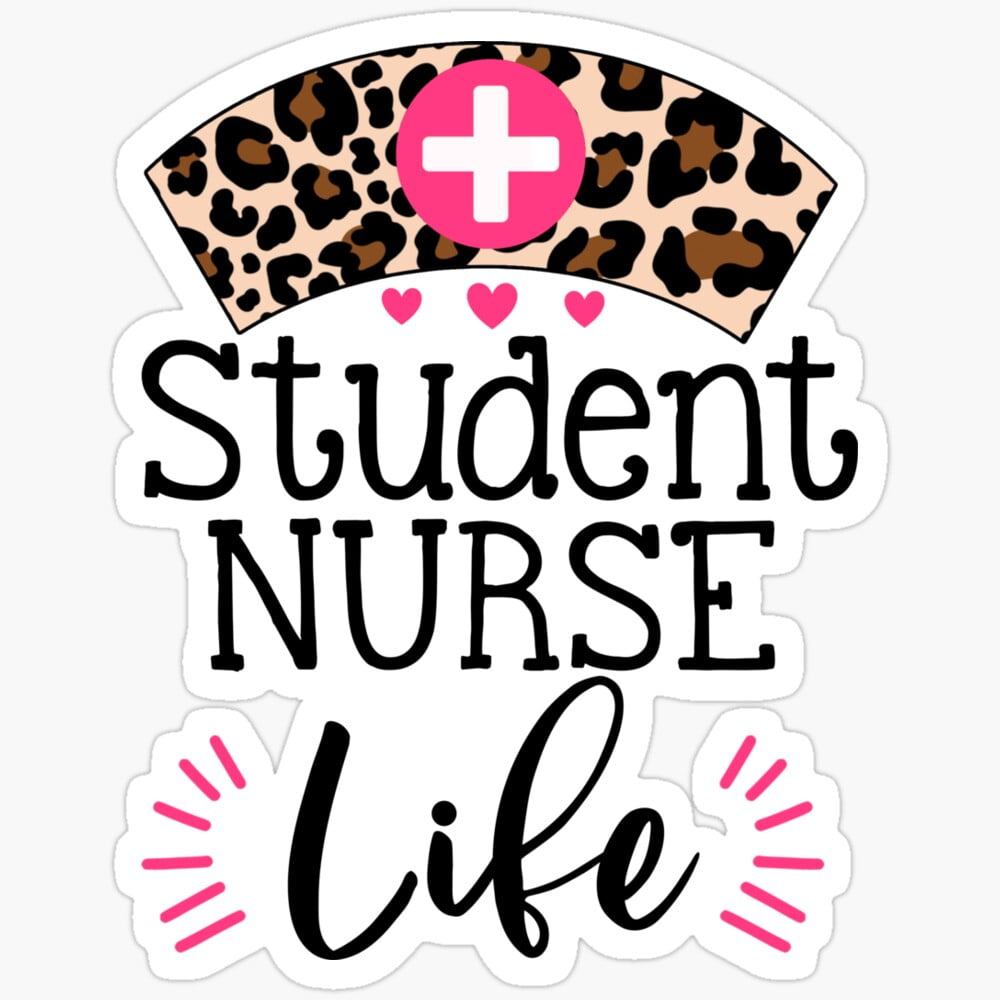 Kira Sticker - Student Nurse Nursing Gift Rn Medical Stethoscope Heart ...