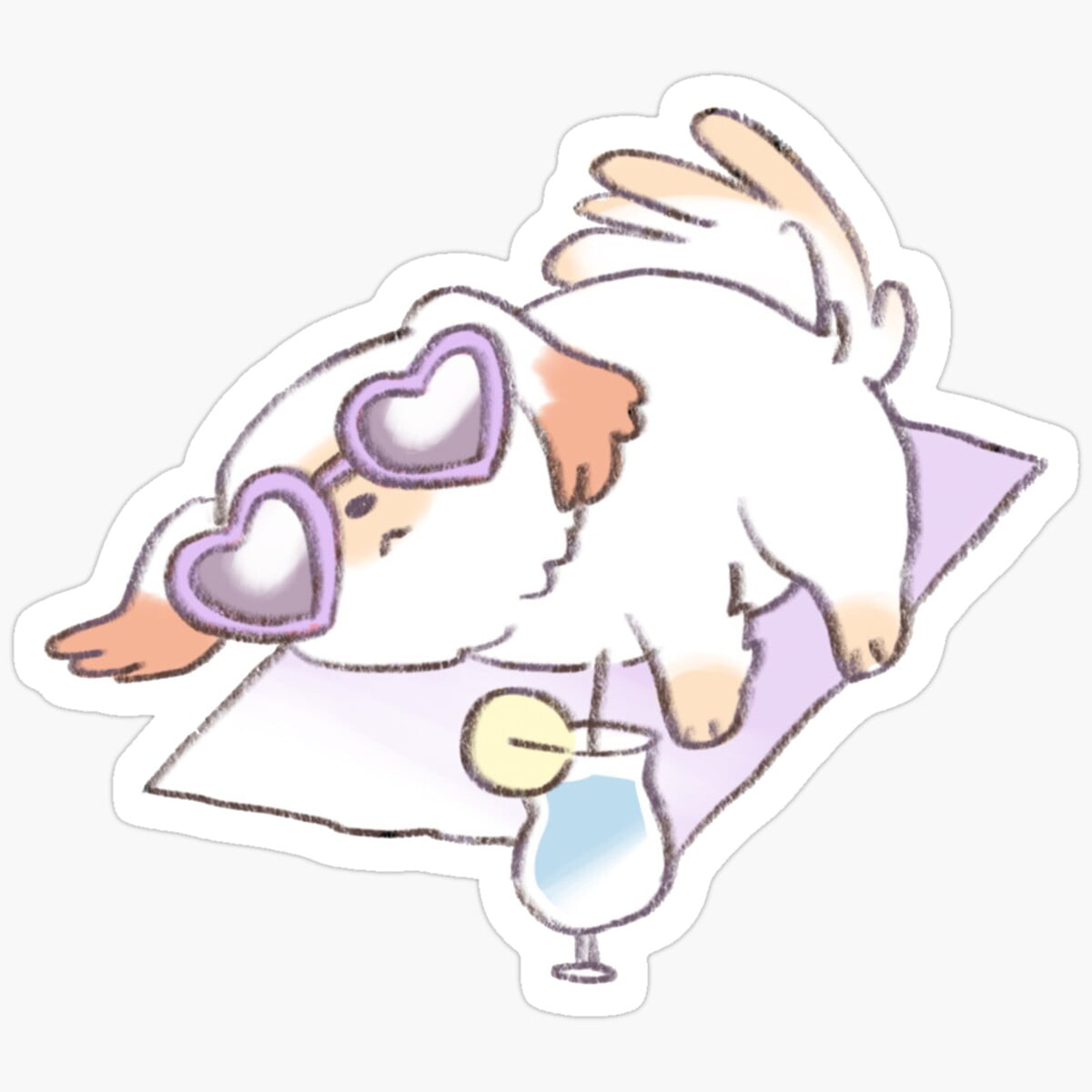 Kira Sticker - Summer Puppy Sticker, Funny Waterproof Decal For Pet ...