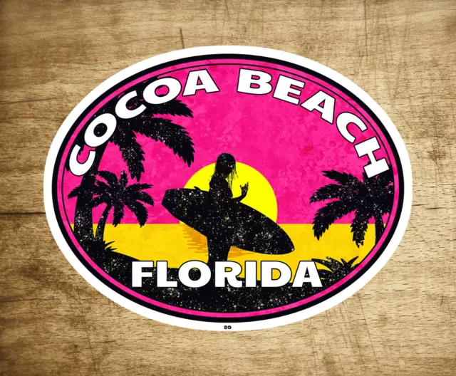 Kira Sticker With Surfing Cocoa Beach Florida Decal Laptop Surf Bumper ...