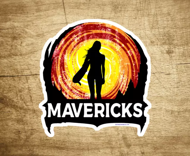 Kira Sticker With Surfing Mavericks California Surfer Half Moon Bay ...