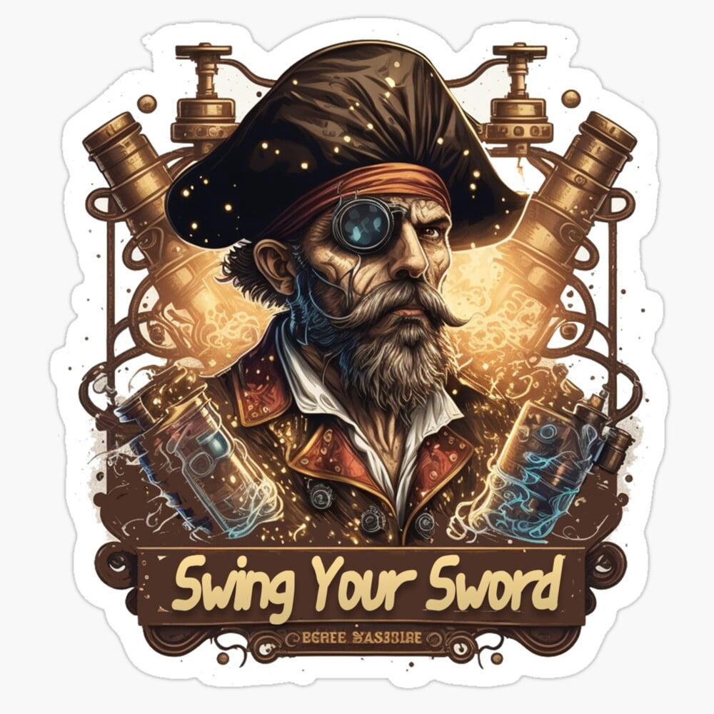 Kira Sticker - Swing Your Sword Mike Leach Sticker - Walmart.com