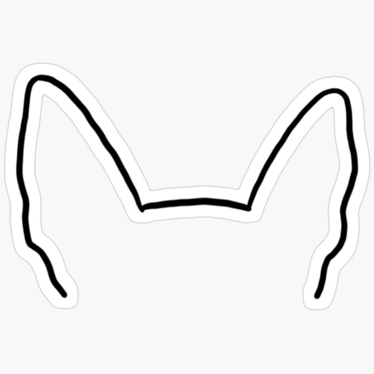 Kira Sticker - Sylas Ears Sticker, Funny Waterproof Decal For Pet ...