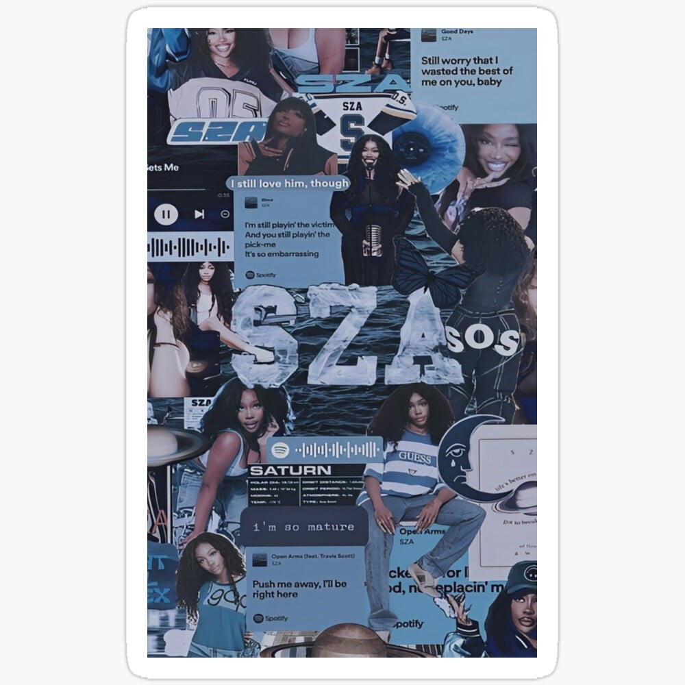 Kira Sticker - Sza - Phone Stickers, Waterproof Decals Water Bottles ...