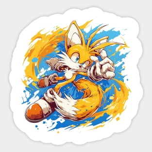 Kira Sticker With Tails Sticker & Game, Gamer, Gaming, Shadow, Sonic ...