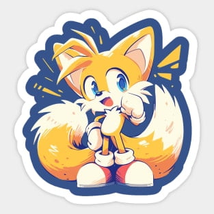 Kira Sticker With Tails Sticker & Gamer, Gaming, Knuckles, Shadow ...