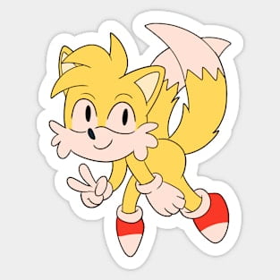 Kira Sticker With Tails Sticker & Gaming, Sega, Sonic, Sonicthehedgehog ...