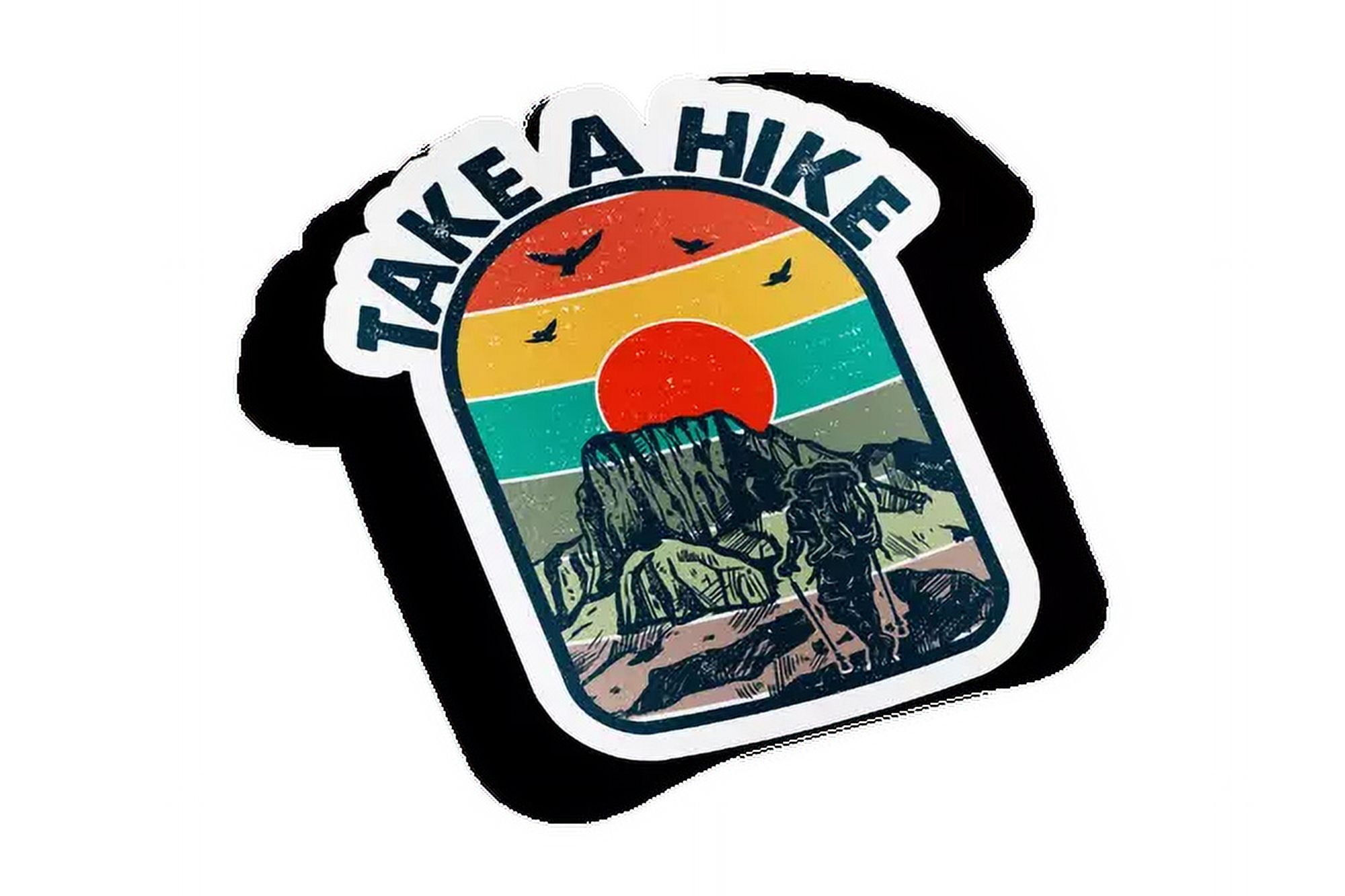 Kira Sticker - Take A Hike Camping Hiking Outdoor For Tumblers And ...