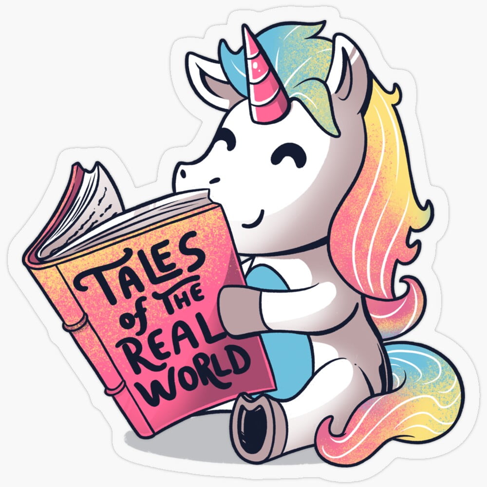 Kira Sticker With Tales Of The Real World Cute Unicorn - Dark ...