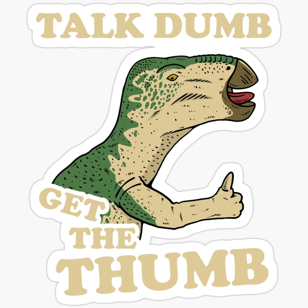 Kira Sticker - Talk Dumb Get The Thumb Gift For You - Phone Stickers ...
