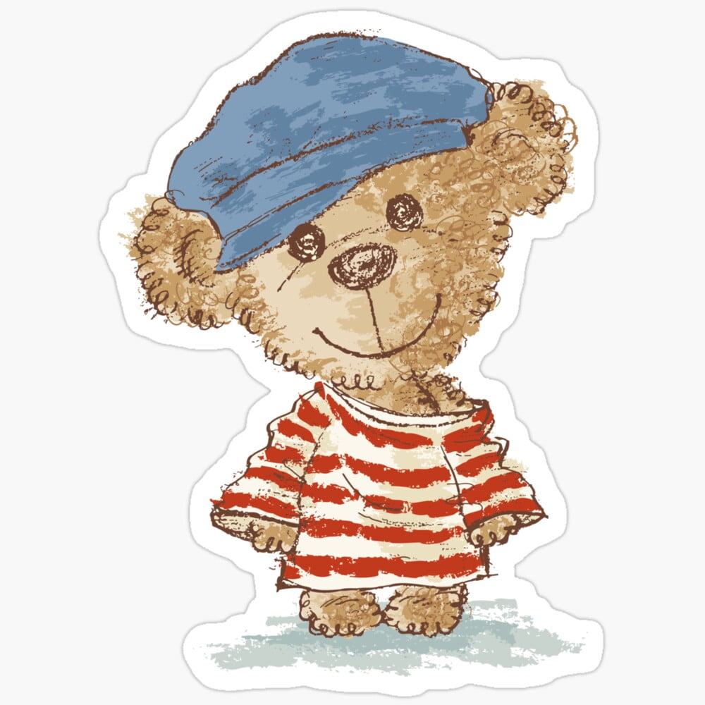 Kira Sticker - Teddy Bear And Clothes Gift For You - Phone Stickers ...