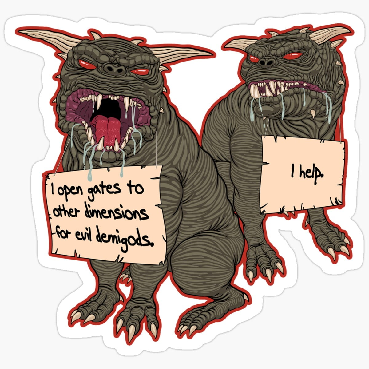 Kira Sticker - Terror Dog Shaming Sticker, Funny Waterproof Decal For ...