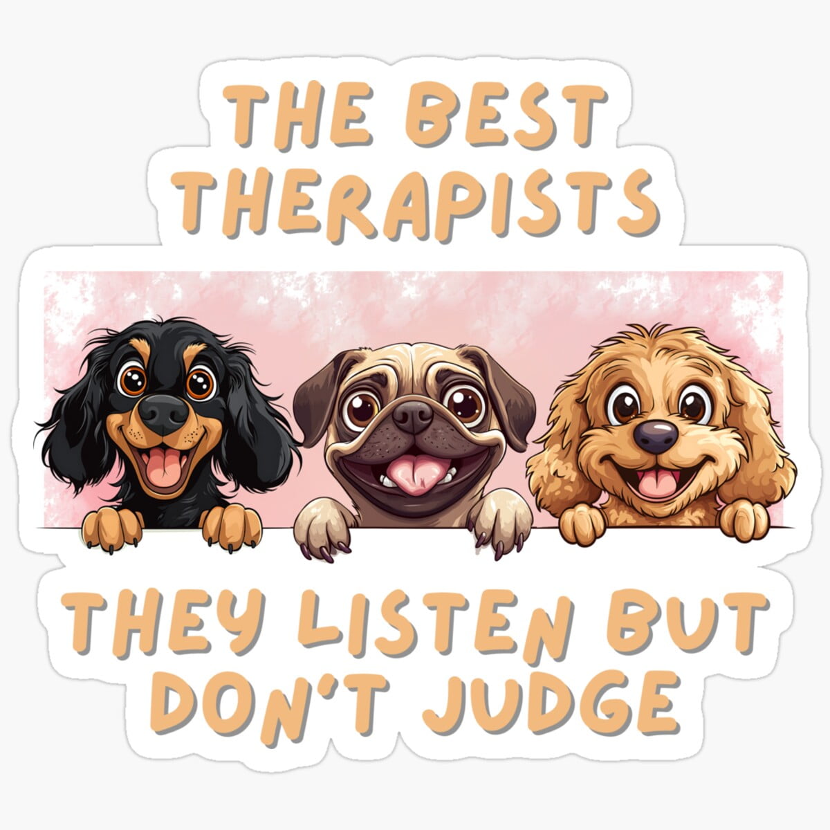 Kira Sticker - The Best Therapists, They Listen But Don'T Judge Sticker ...