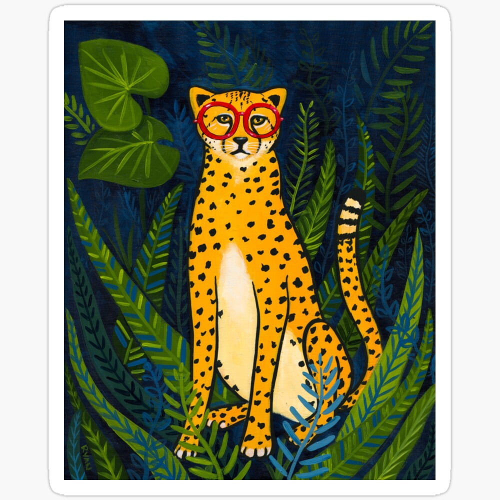 Kira Sticker - The Jungle Cheetah - Phone Stickers, Waterproof Decals ...
