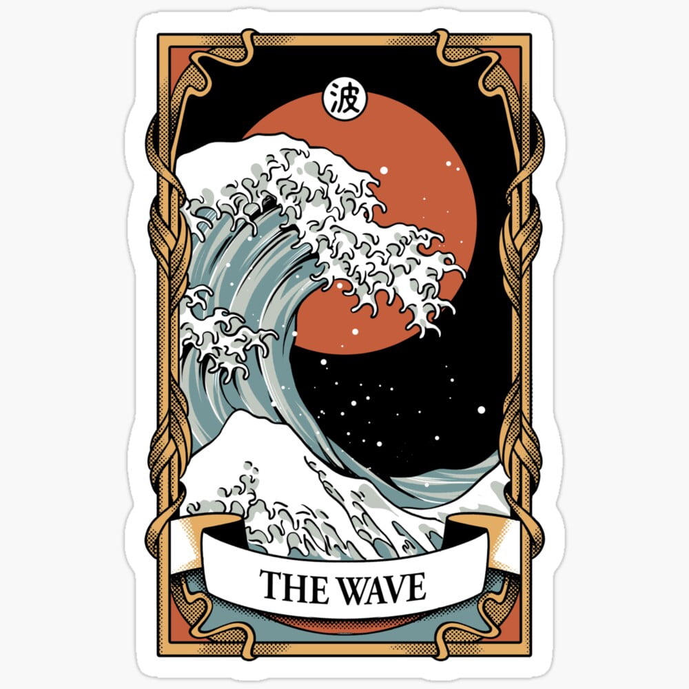 Kira Sticker - The Kanagawa Wave Tarot Card Captor Sticker - Walmart.com