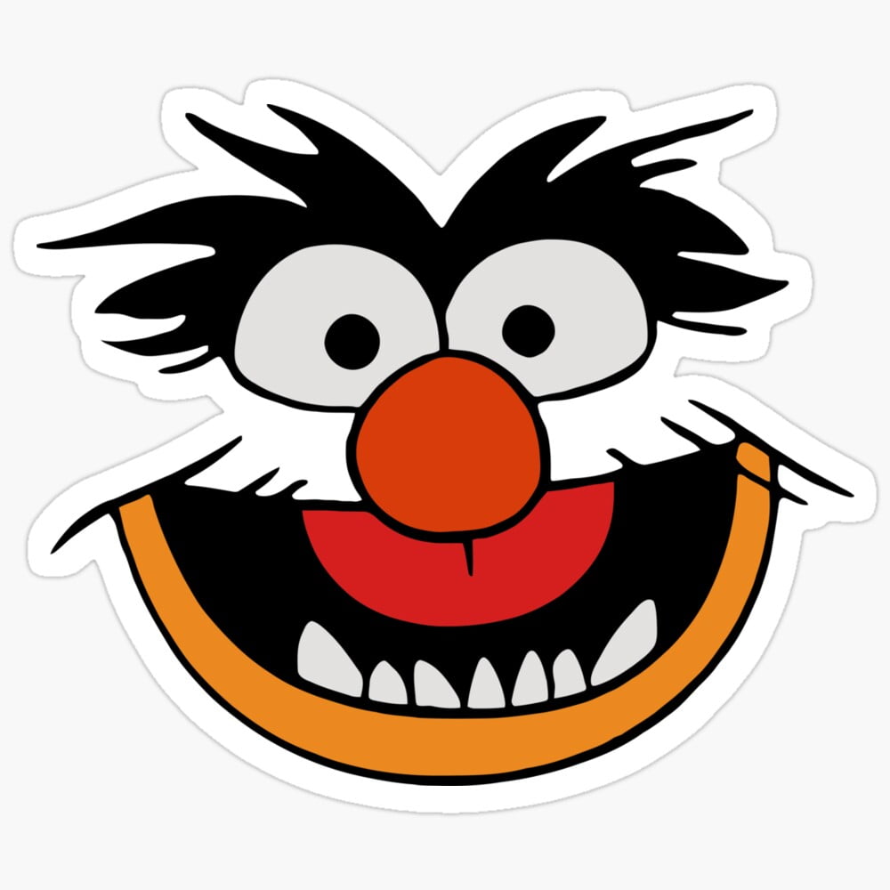 Kira Sticker - The Muppets Animal Face - Phone Stickers, Waterproof ...