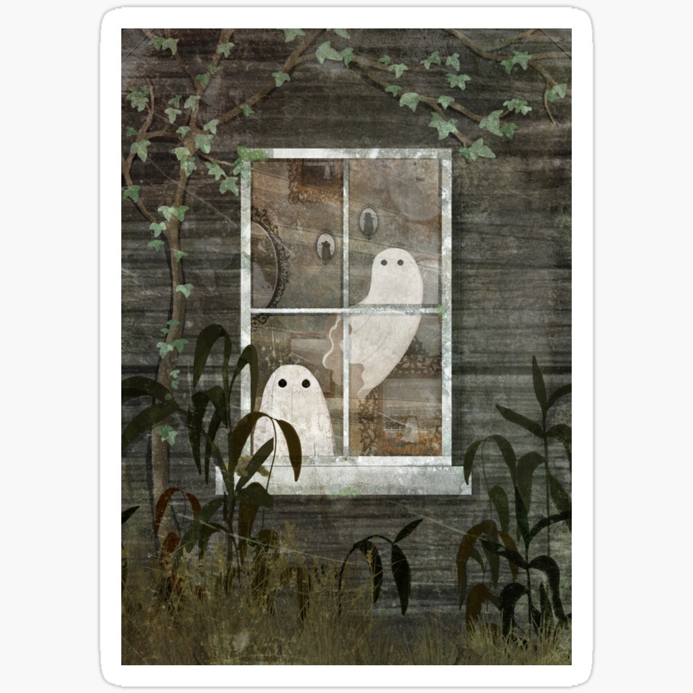 Kira Sticker - There Are Ghosts In The Window Again... - Phone Stickers, Waterproof Decals Water ...