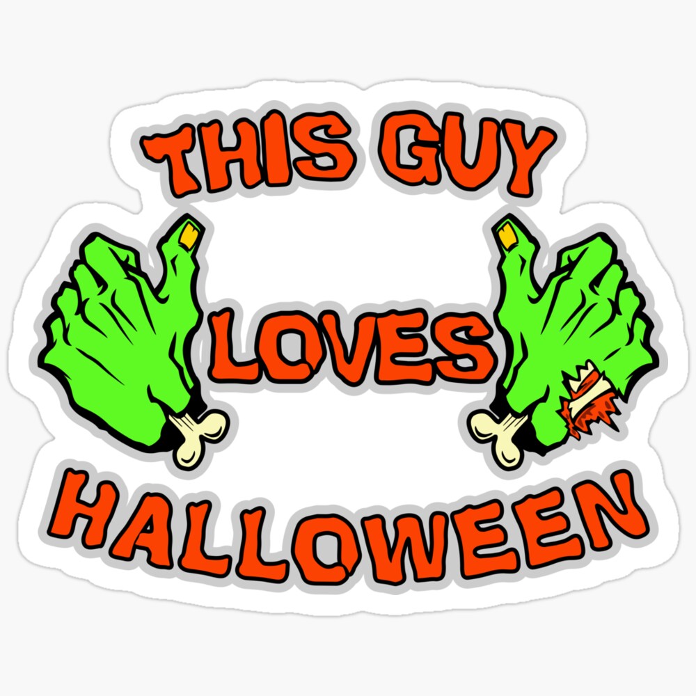 Kira Sticker - This Guy Loves Halloween - Phone Stickers, Waterproof Decals Water Bottles ...