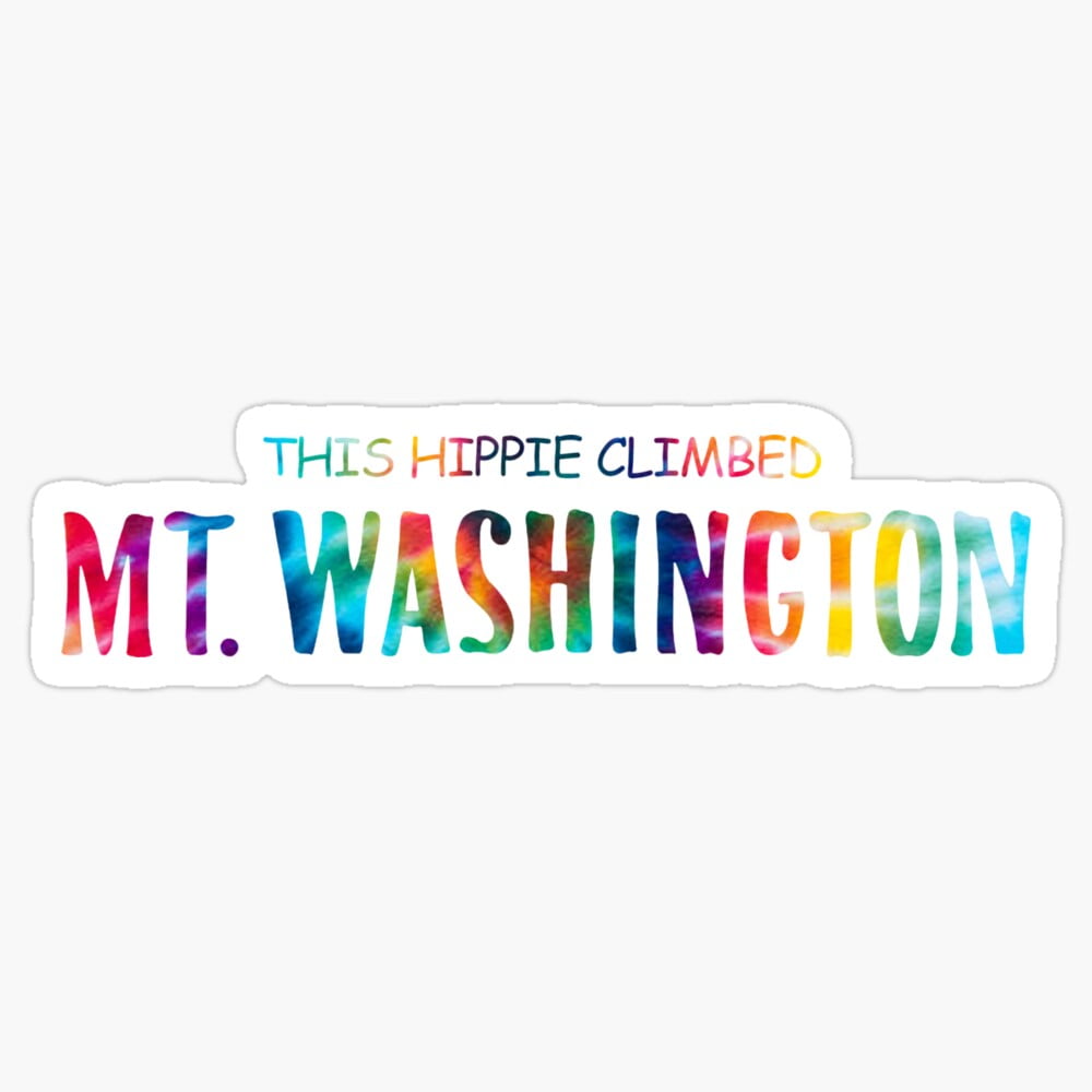 Kira Sticker - This Hippie Climbed Mt. Washington Gift For You - Phone ...