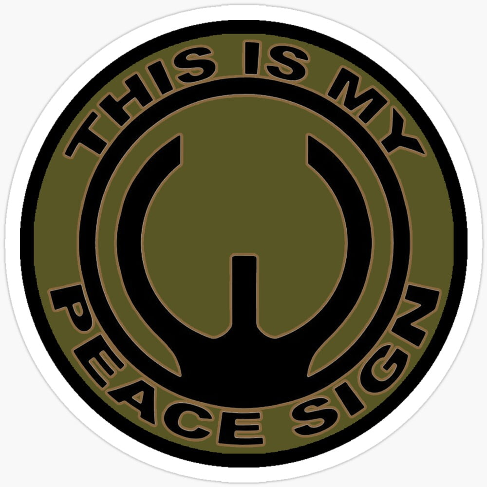 Kira Sticker - This Is My Peace Sign, Iron Sights Gift For You - Phone ...