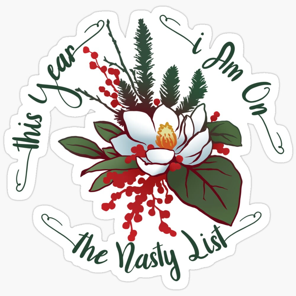 Kira Sticker - This Year I Am On The Nasty List Gift For You - Phone ...