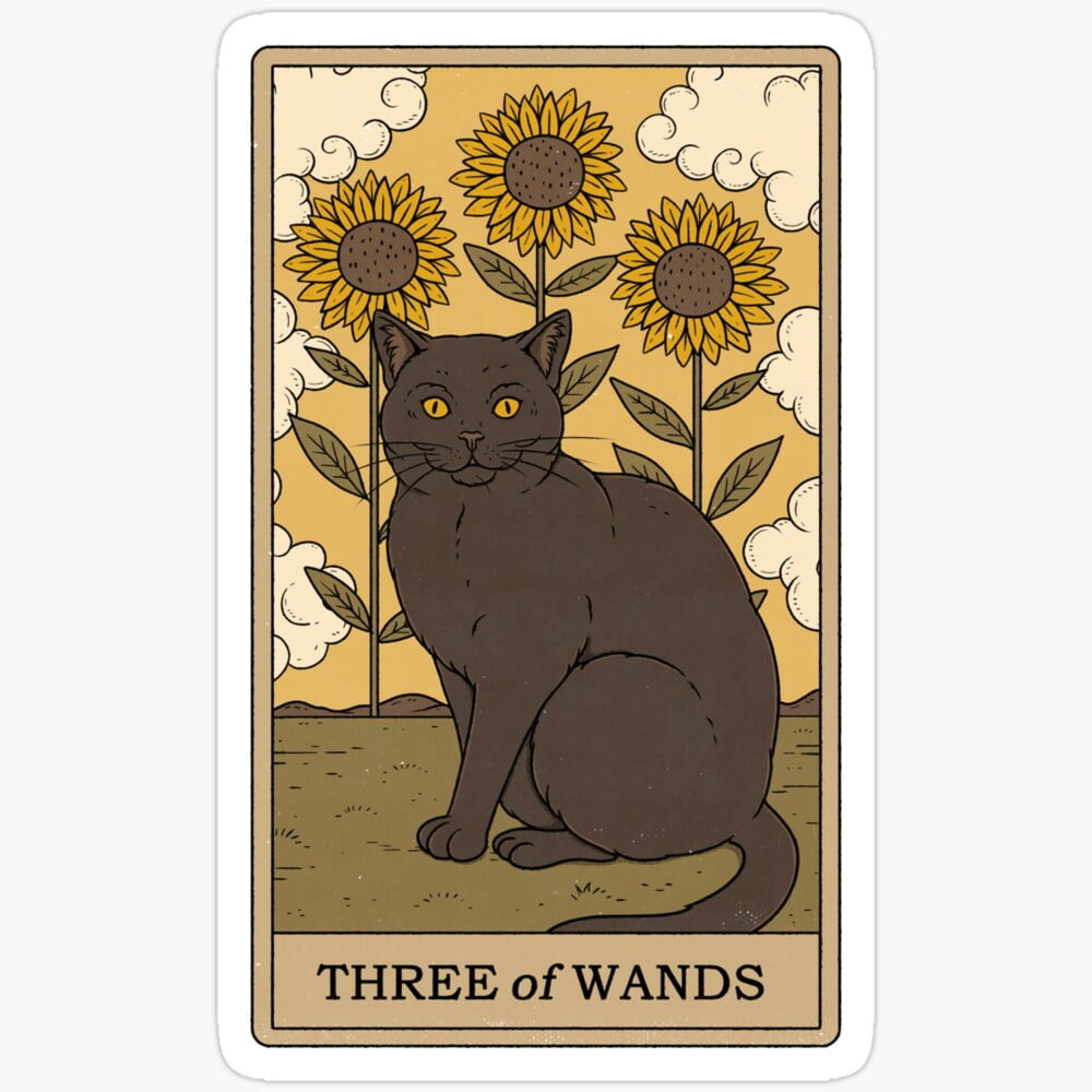 Kira Sticker - Three Of Wands Perfect Sticker Gift For Everyone ...