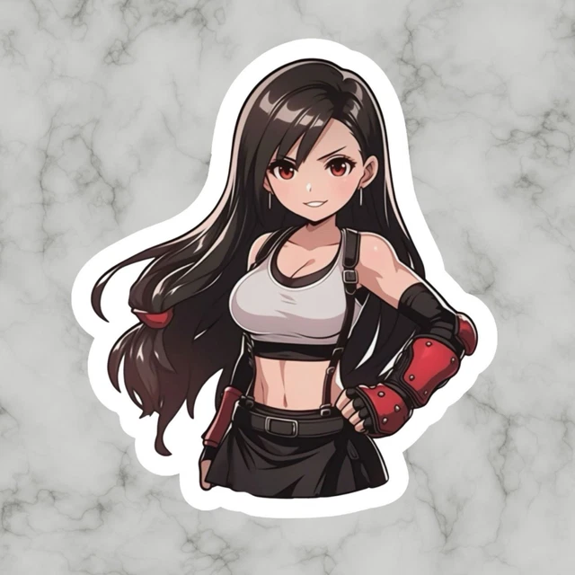 Kira Sticker With Tifa Lockhart, Final Fantasy 7, Ff7, Cute Kawaii ...