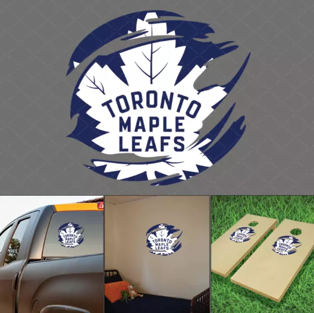 Kira Sticker With Toronto Maple Leaves Distressed Scratched Decal, Torn ...