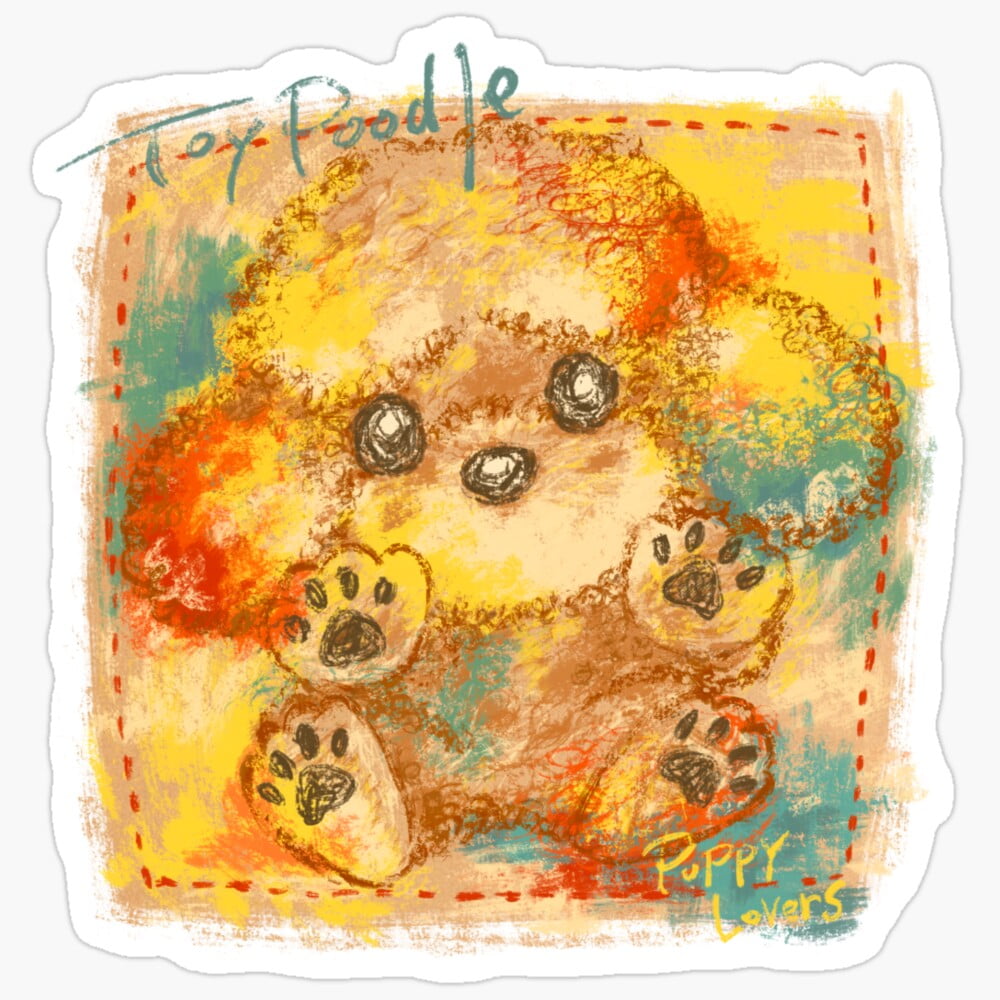 Kira Sticker - Toy Poodle Graffiti Gift For You - Phone Stickers ...